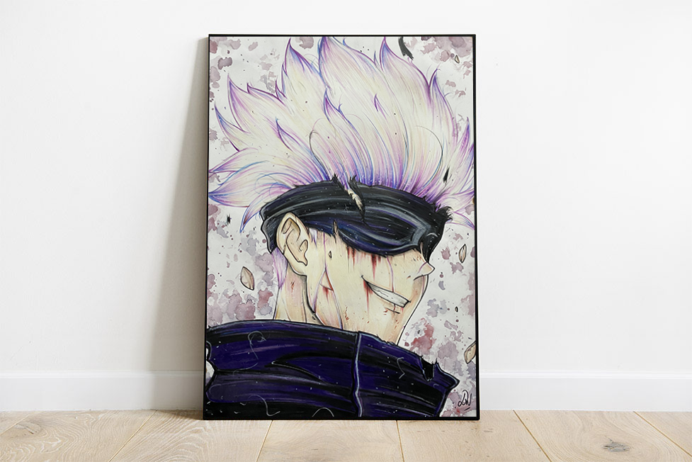 " Satoru Gojo " Print – Drawin.shop